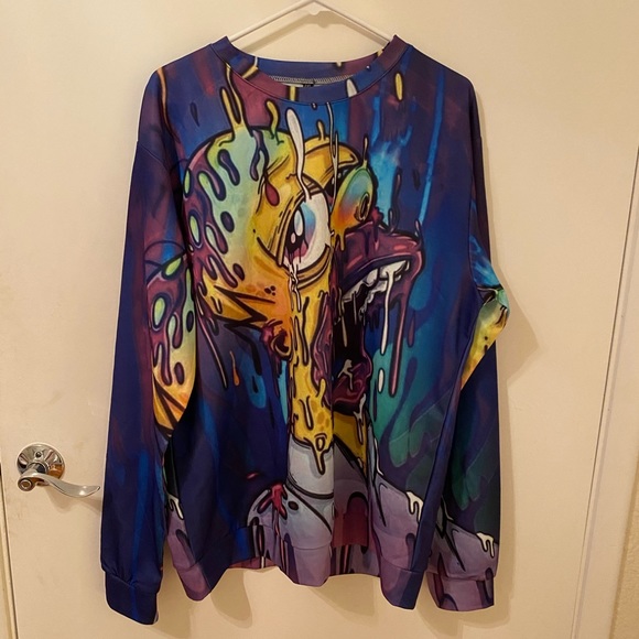 Sweaters | Homer Simpson Psychedelic Crew Neck | Poshmark